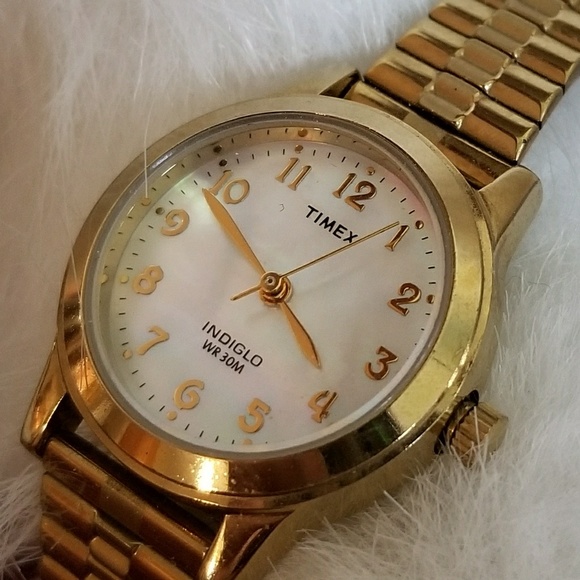 Timex | Accessories | Timex Indigo Gold Tone Watch | Poshmark
